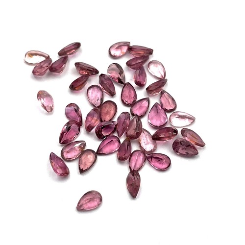 Natural Light Pink Tourmaline Pear Cut Loose Gemstone Lot 18 Pcs 3x5 mm ...