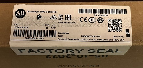 1PC NEW GuardLogix 5580 Controller Allen Bradley 1756-L81ES /B FREE ...