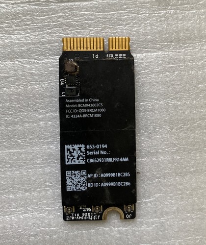 Apple Macbook PRO A1502 A1398 2015 Wifi Bluetooth Card BCM943602CS | eBay