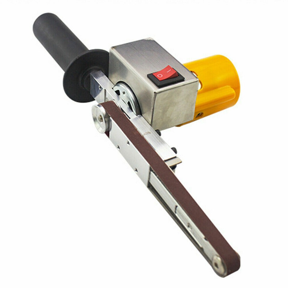 Hand-held Electric Belt Sander Mini Grinder Small Machine With 10 ...