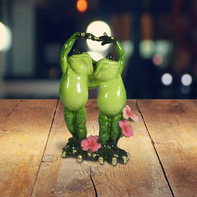 5.5"H Frog Couple with Love Posing Figurine Ornament Home Decor Unique ...