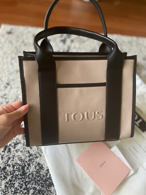 Tous Bag Medium Black and beige Amaya Kaos Icon Shopping bag New With ...