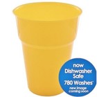 Reusable Yellow Plastic Cups 285ml Pk 20 | eBay