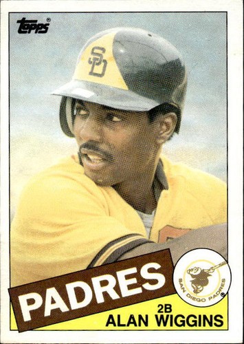 Alan Wiggins 1985 Topps #378 San Diego Padres | eBay