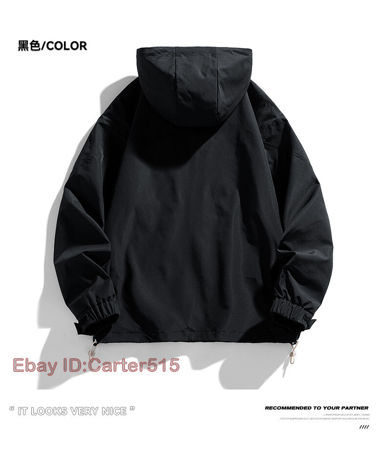 L -9XL Men Hooded Jackets Loose Coats Winter Warm Windbreaker Outwear ...