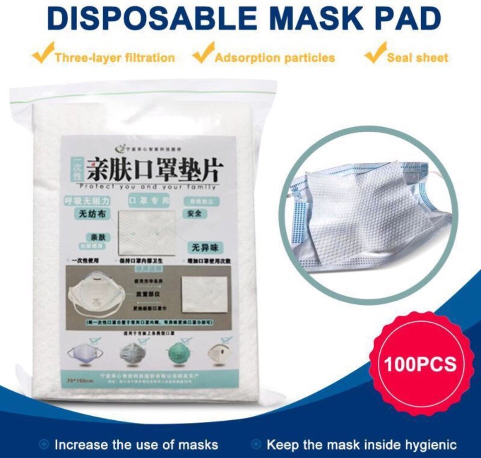 Face Mask Filter Replacement Pack Of 100 shipped From Texas | eBay