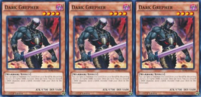 Dark Grepher SDPD-EN017 X 3 1st Mint YUGIOH Cards | eBay
