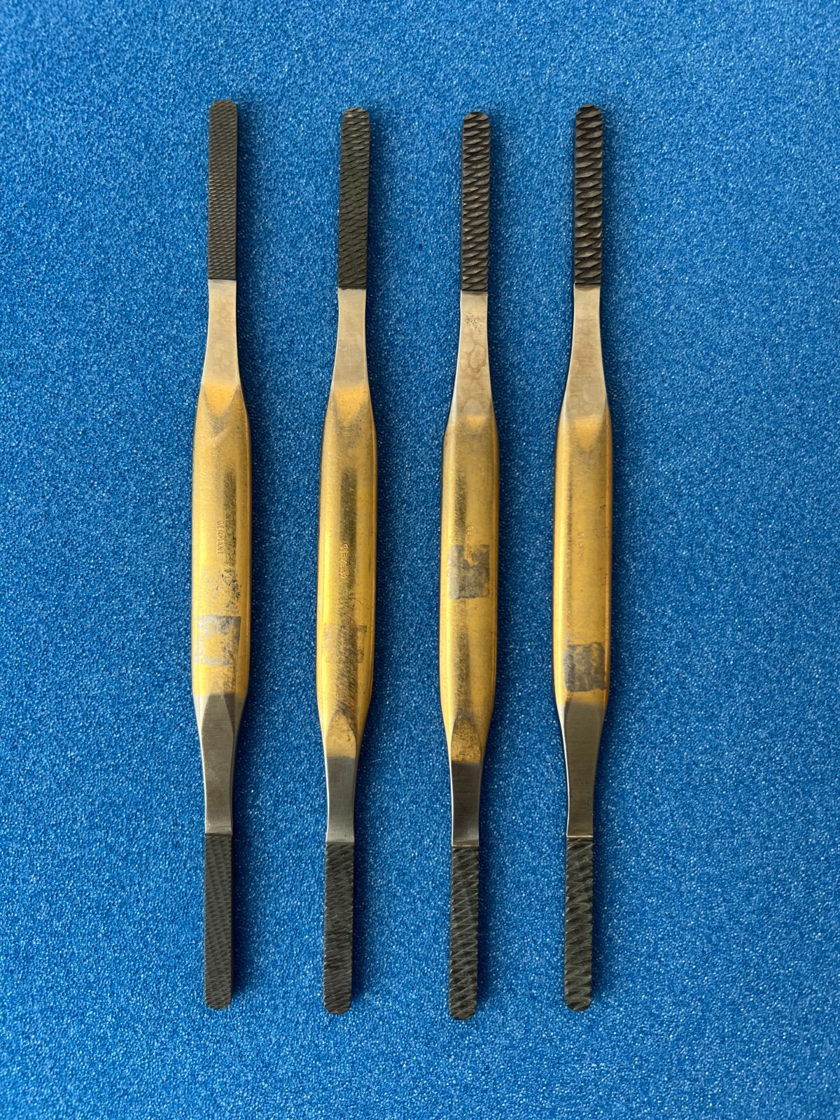 Storz Double Edge WIDIA Bone Rasp SET size 1 to 8. GERMANY ENT Tag#335 ...