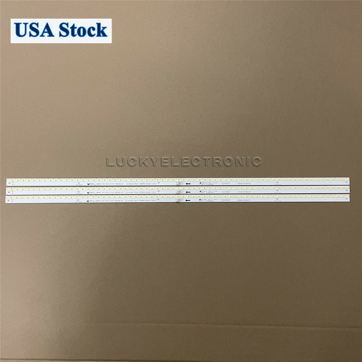 3pcs LED Strips for Sharp LC-70C660U LC-70EQ30U LC-70SQ15U Sony KDL ...