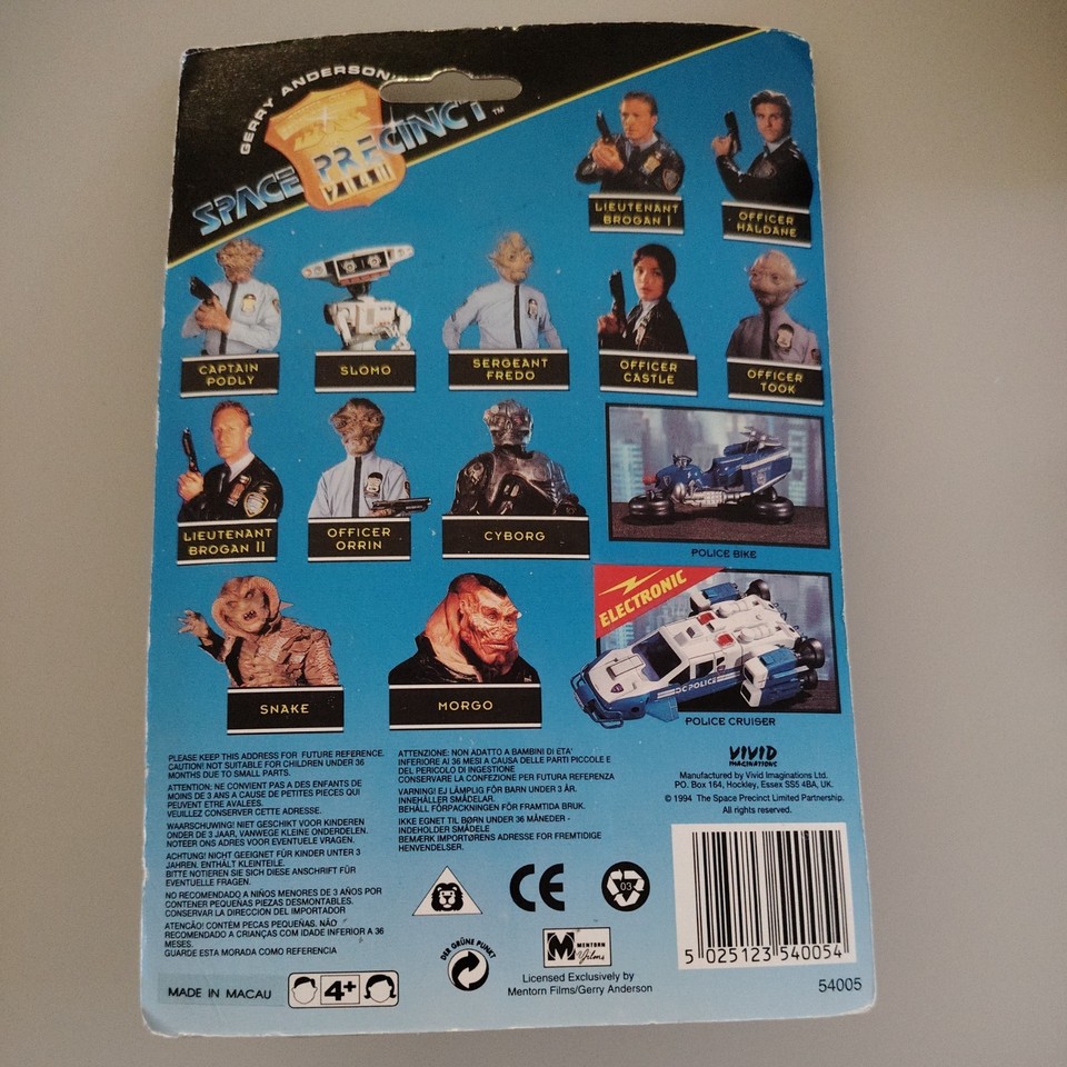 Space Precinct 2040 Slomo Vivid Action Figure - 1994 Vintage Gerry ...