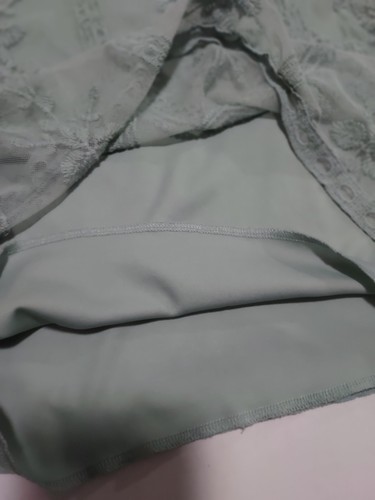 Daytrip Top Floral Lace Crochet Short Sleeve Green Gypsy Grunge Size XL ...