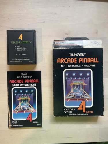 Atari Arcade Pinball 2600 Tele-Games, Complete In Box | eBay