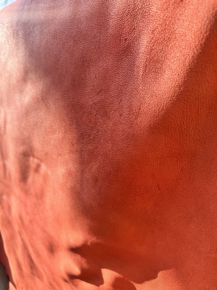 5 Hides Of Buffalo Skin Leather Hide / 16 To 18 sqft / Soft Tanned / No ...
