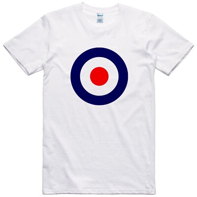 Mod Target T Shirt Skooterboys Mens Era 1970's Regular Fit 100% Cotton ...