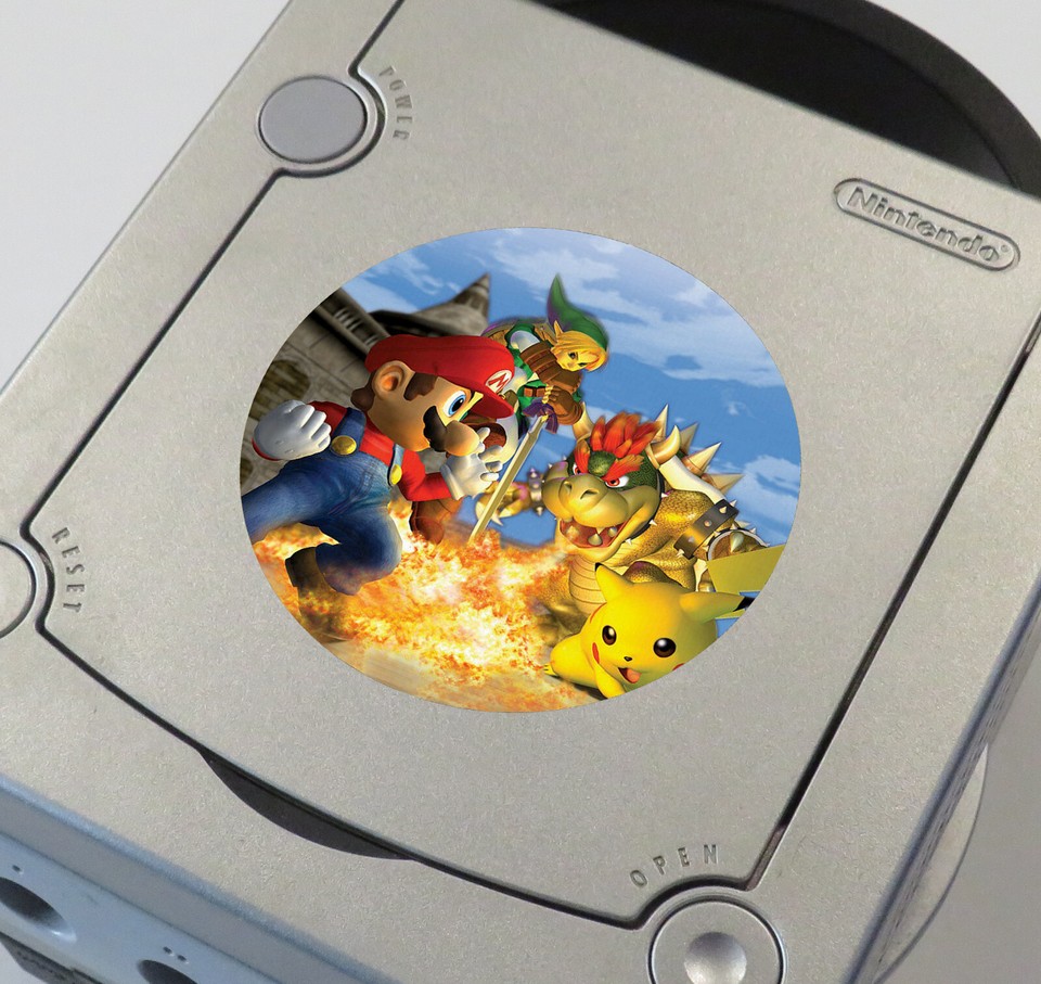 Custom Nintendo GameCube Console Jewel Stickers - 100+ Designs - You ...