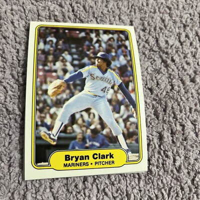 1982 Fleer #507 Bryan Clark Rookie Seattle Mariners | eBay