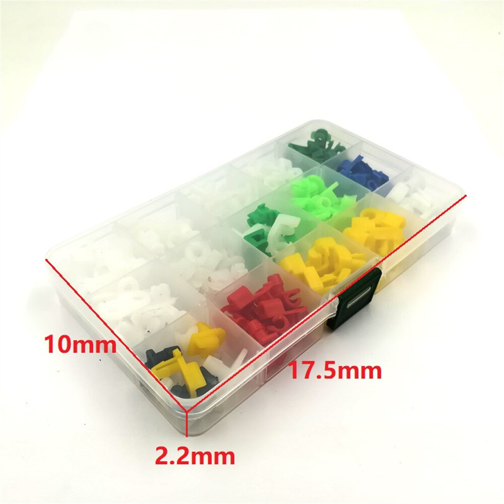 160PCS Mixed Universal Car Wire Clips With Box Door Lock Rod Clip Side ...