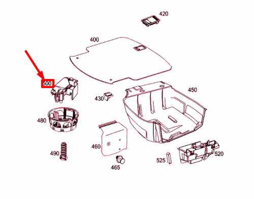 NEW MERCEDES-BENZ C W204 TOOL KIT BRACKET A21289809149051 ORIGINAL | eBay