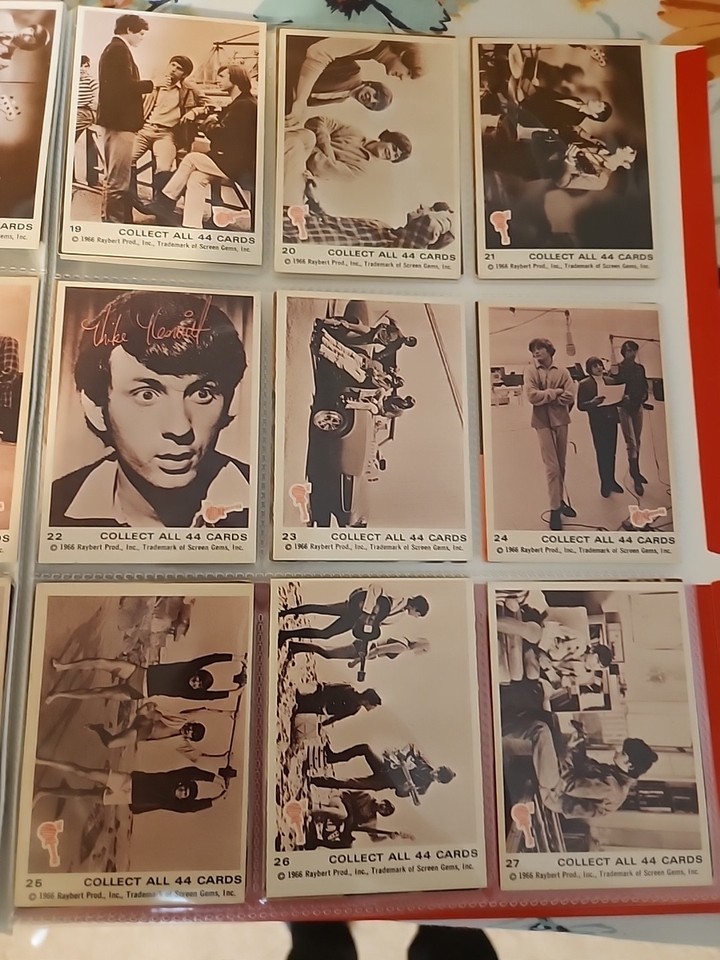 Vintage 1966 Monkees Complete Trading Cards Set Raybert Productions | eBay