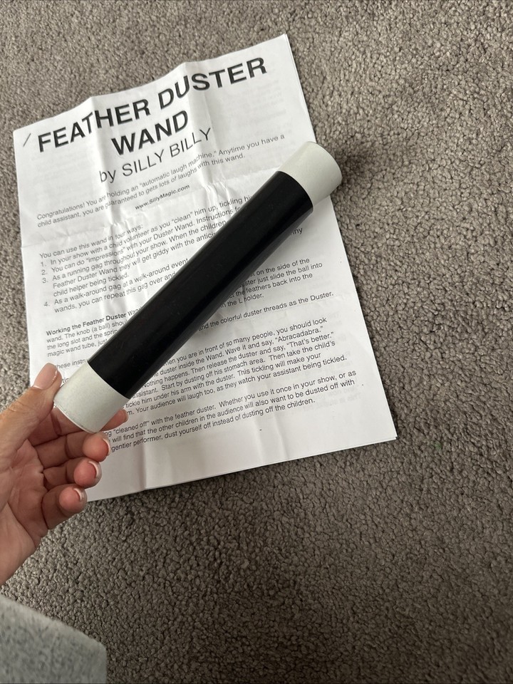 Feather Duster Wand by Silly Billy In America Spring Loaded, Magic Wand ...