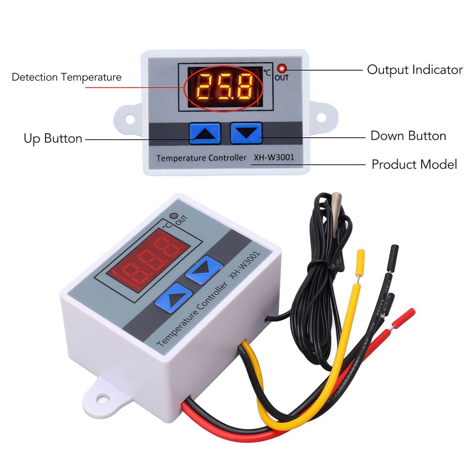 (3) Digital Temperature Controller -50 To 110 Temp Regulator Control ...