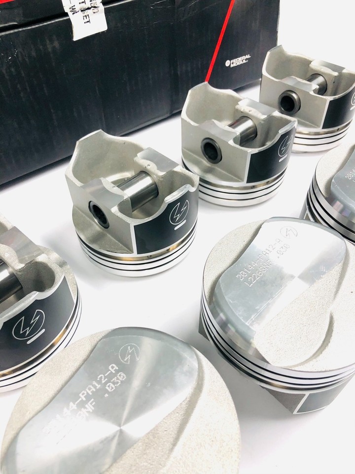 Speed-Pro Forged Pistons L2268NF30 & Moly Top Rings for Chevy BBC w/ 4. ...