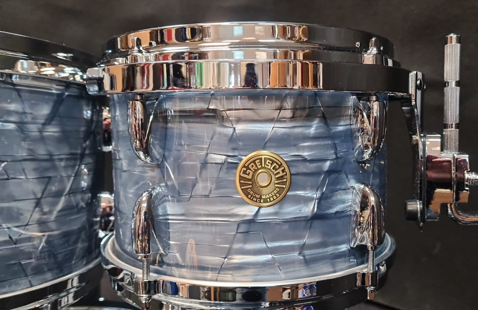 Gretsch Fusion Set Sky Blue Pearl Drumset USA Custom Finsh Ply ...