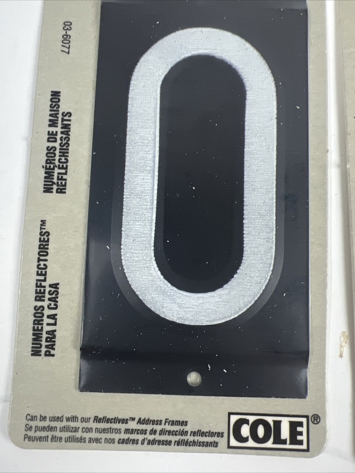 3 Reflective 3” House Number # 0 | eBay
