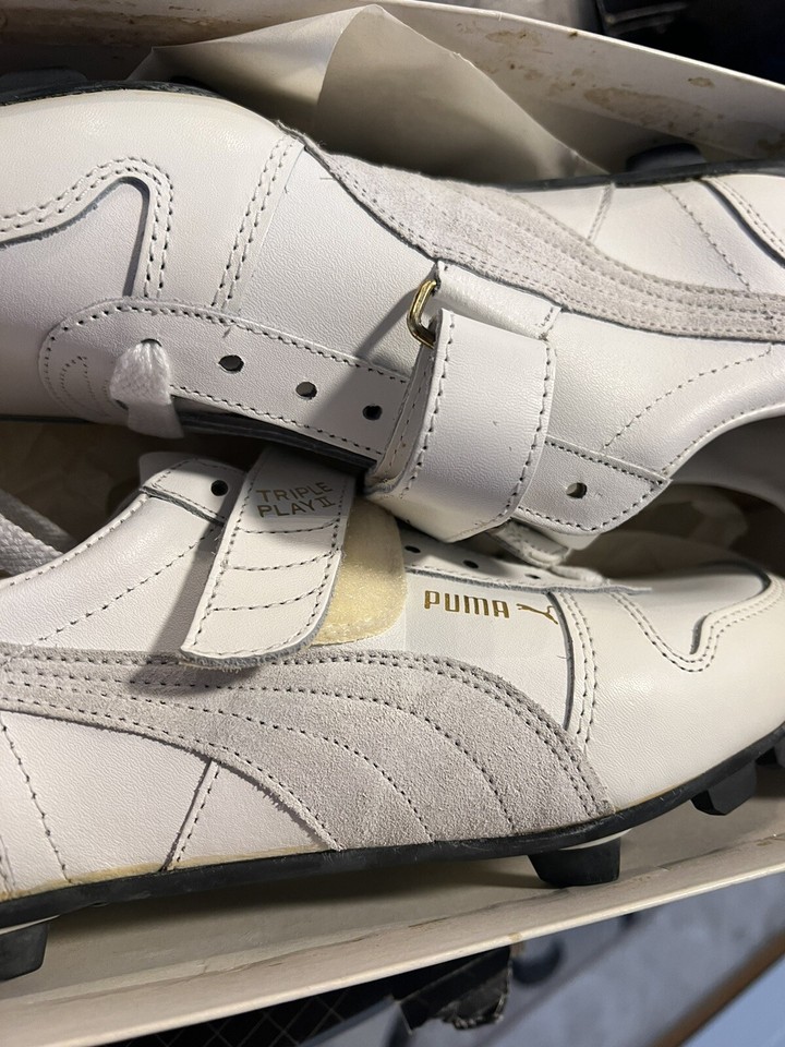 Vintage New Women’s Puma Triple Play ll Baseball Softball Cleats White ...