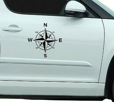 BLACK Compass Navigation STICKER DECAL GRAPHICS | eBay UK