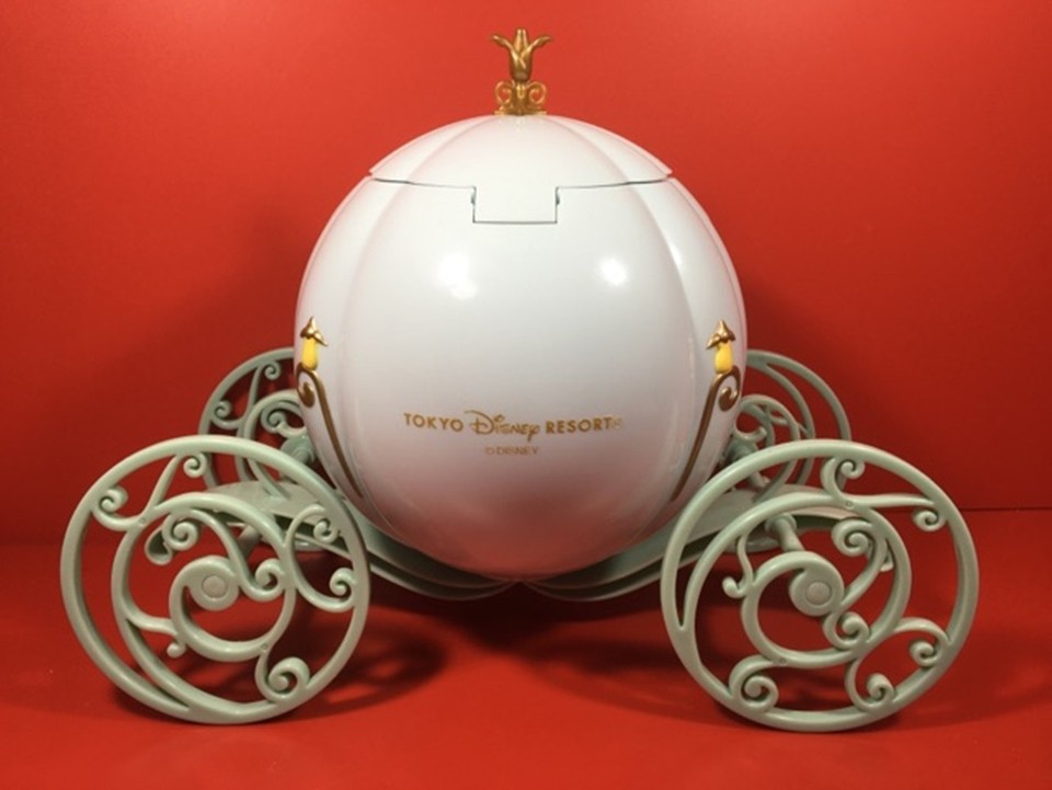 Cinderella Princess Popcorn Bucket Strap Pumpkin Carriage Tokyo Disney ...