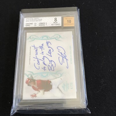 2018 Leaf Trinity Steele Walker Inscription Platinum Spectrum Auto 4/25 ...