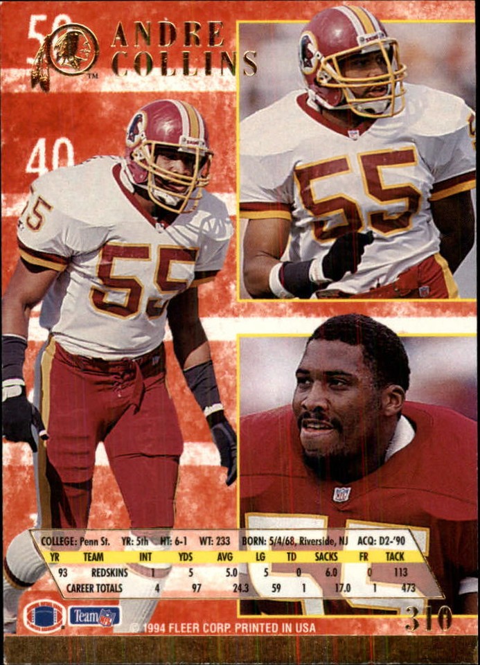 1994 Ultra #310 Andre Collins | eBay
