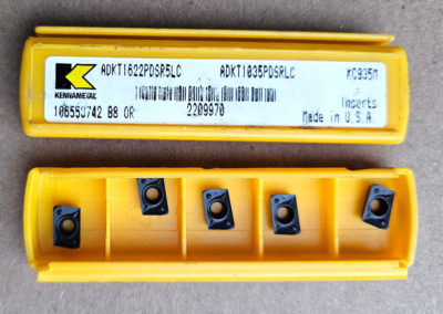 5-KENNAMETAL carbide inserts ADKT 1622PDSR5LC ,1035PDSRLC, Grade KC935M ...