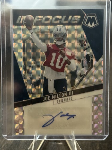 2025 Panini Mosaic Joe Milton III Silver Mosaic Prizm In Focus #IFS-JMN ...