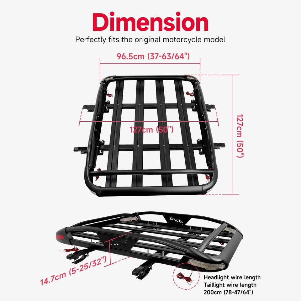 For Jeep Liberty SUV 50" Car Top Roof Rack Basket Luggage Cargo Carrier ...