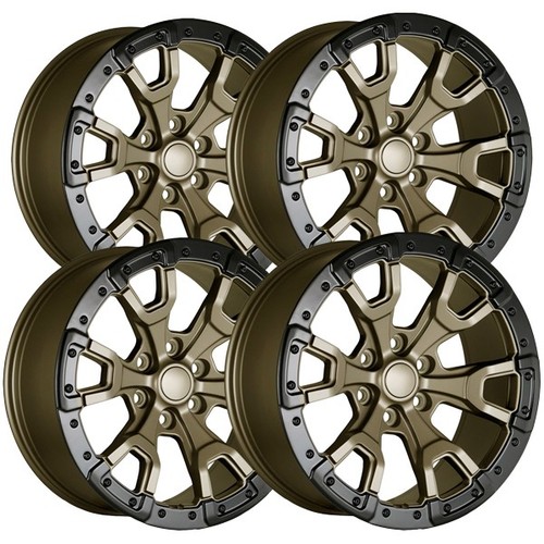 (Set of 4) OE Concepts FD07 Raptor Style 20x9 6x5.5" +20mm Bronze ...