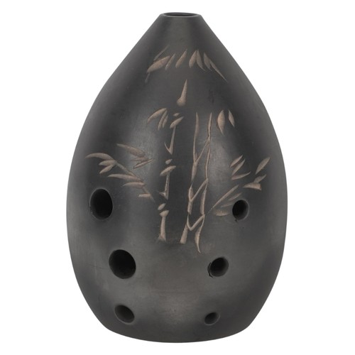 Ceramic Ocarina 8 Hole Musical Wind Instrument Black Clay Texture for ...