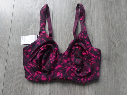 M&S MARKS & SPENCER BLACKCURRENT FLEXIFIT MINIMISER FULL CUP BRA UK ...