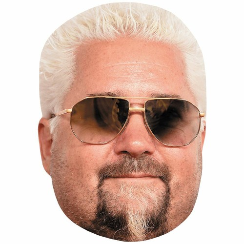 Guy Fieri (Sunglasses) Celebrity Mask, Flat Card Face | eBay