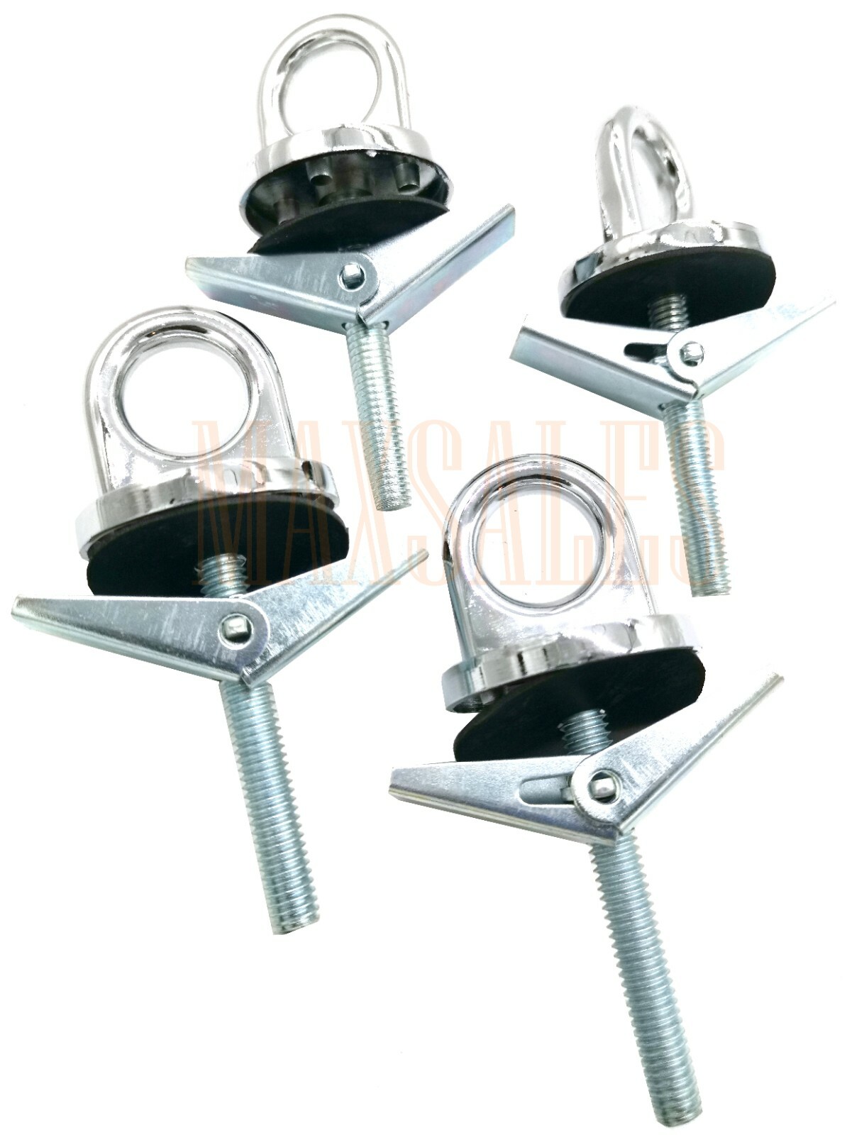 4pc METAL AUTOMOTIVE CAR TRUCK BED ANCHOR POINTS & BOLT TIE DOWN HOOKS ...