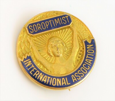 VINTAGE DESIGNER SIGNED LGB YELLOW GOLD FILLED SOROPTIMIST ...