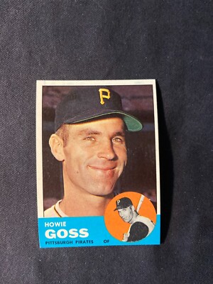 Beautiful pack fresh 1963 Topps Est NM-NMMT #364 Howie Goss | eBay