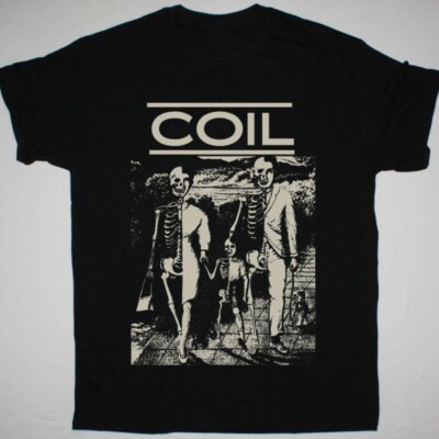 Vtg COIL Band Music Lover Heavy Cotton Black All Size Unisex Shirt ...