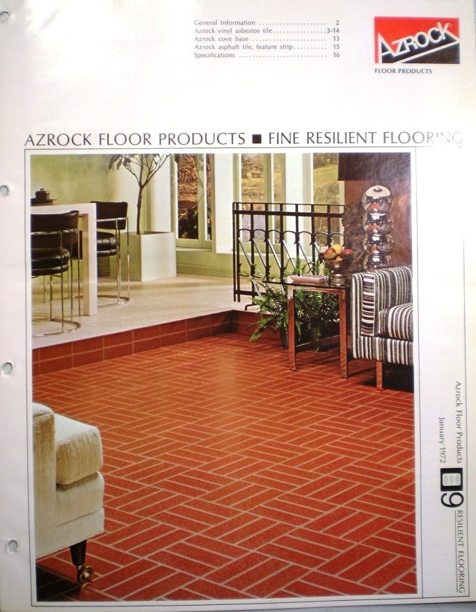 Uvalde Rock Asphalt AZROCK ASBESTOS Vinyl Tile Resilient Flooring ...