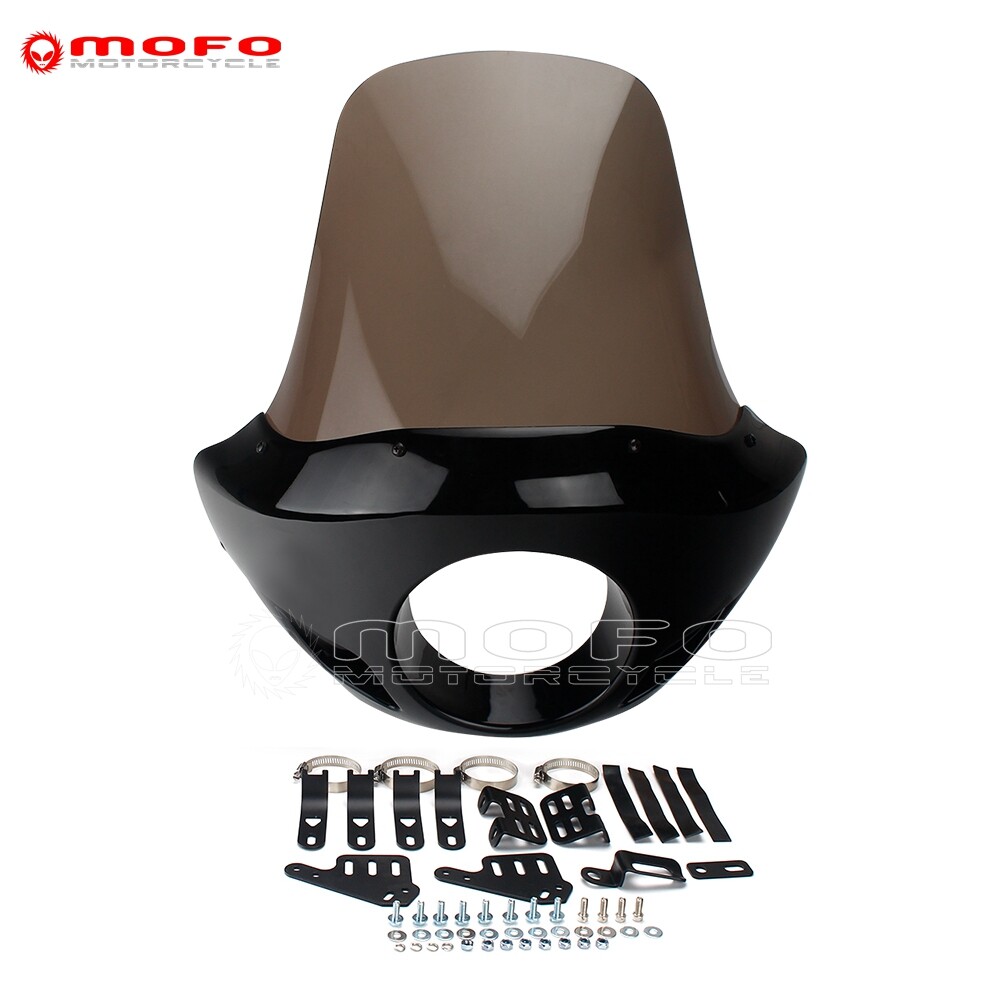 Tall Headlight Fairing Windshield Kit For Harley Dyna Sportster XL1200 ...