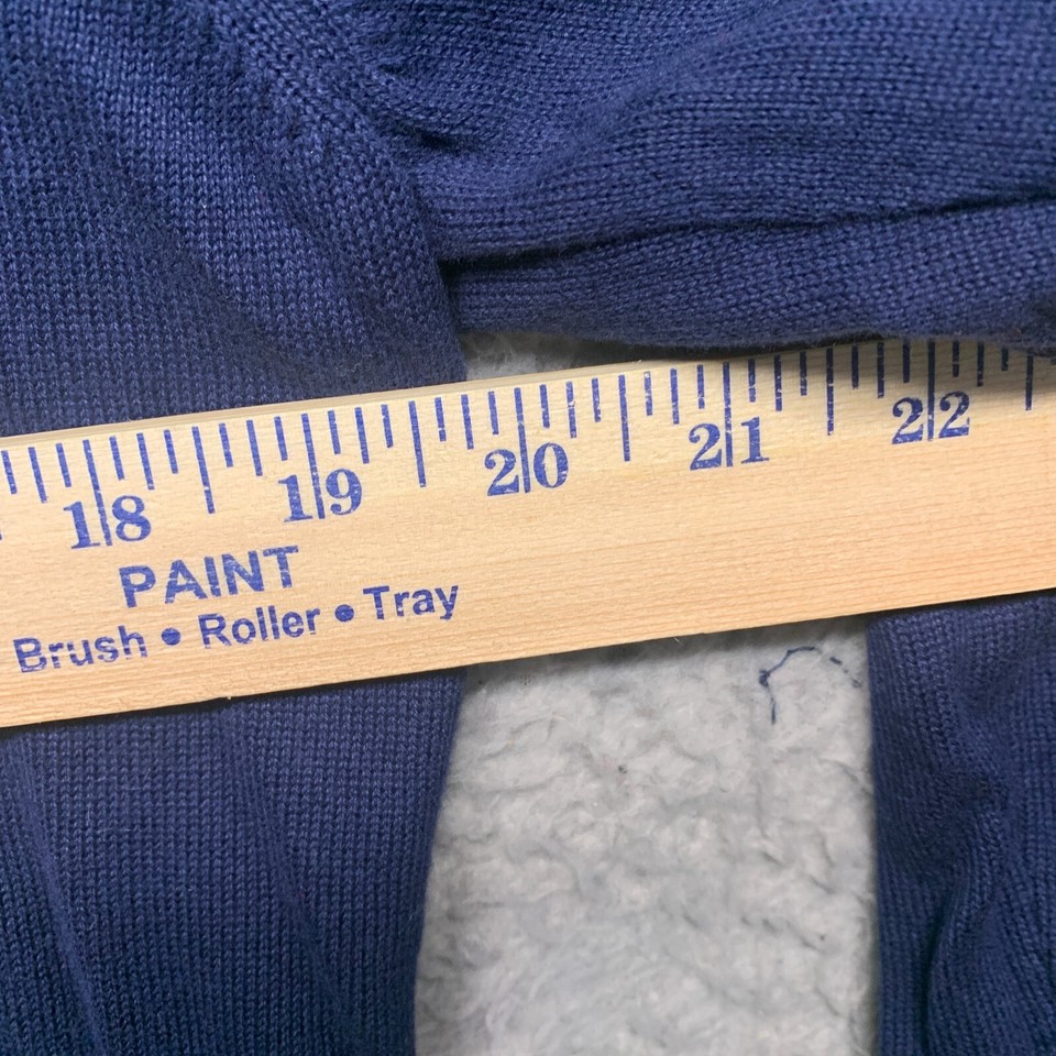 Alfani Sweater Mens MS Small Blue Quarter Zip Long Sleeve Textured Knit ...