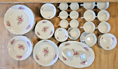 Wawel Poland Rose Tea and dinner set of 66 pieces- Beautiful with Gold ...