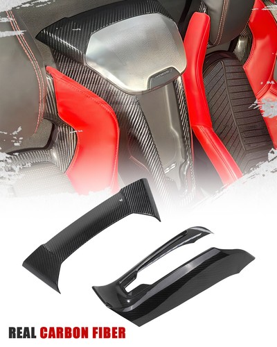 Real Carbon Fiber Interior Center Control Trim Cover For Corvette C8 ...