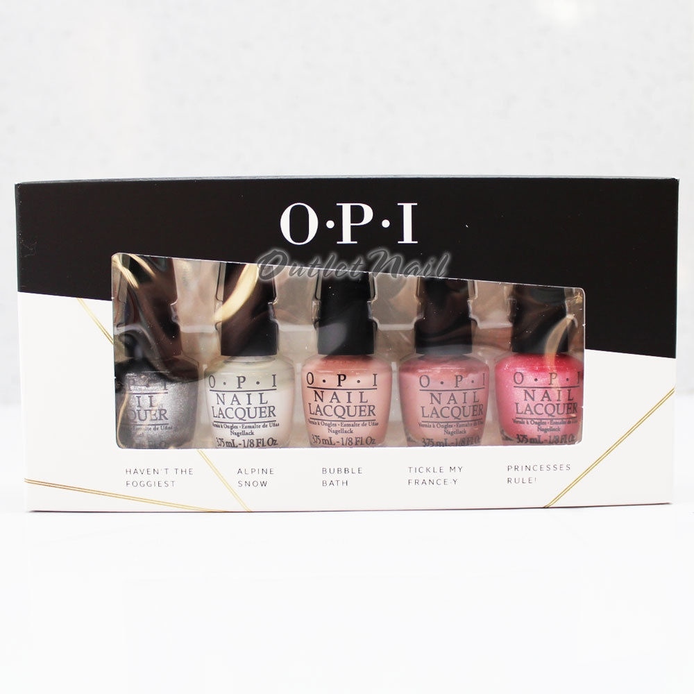 OPI MINI Nail Lacquer Set 5 piece - TREND ON TEN Nudes Shades Bright ...